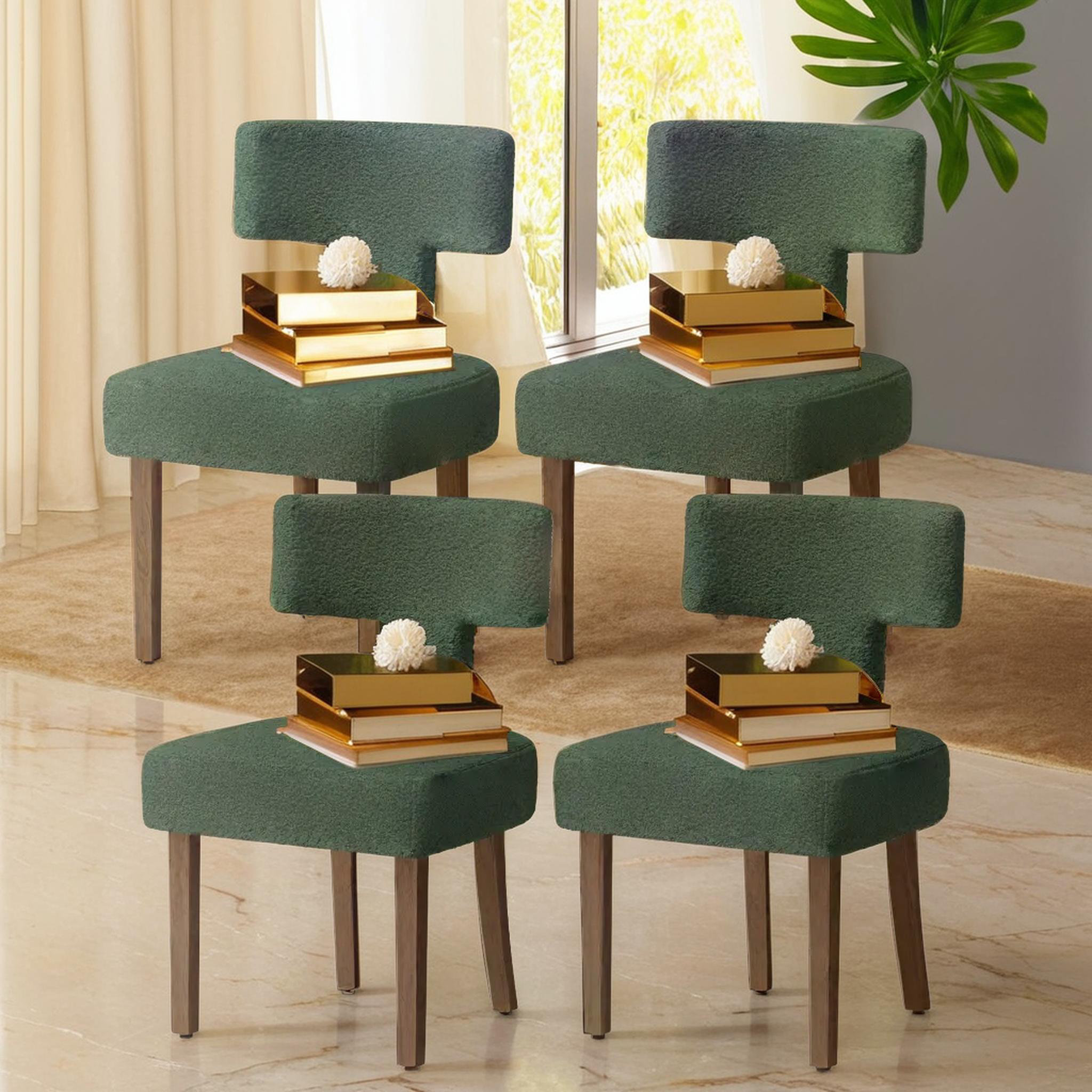 Red Barrel Studio® Modern T-Backrest Lambswool Fabric Upholstered ...