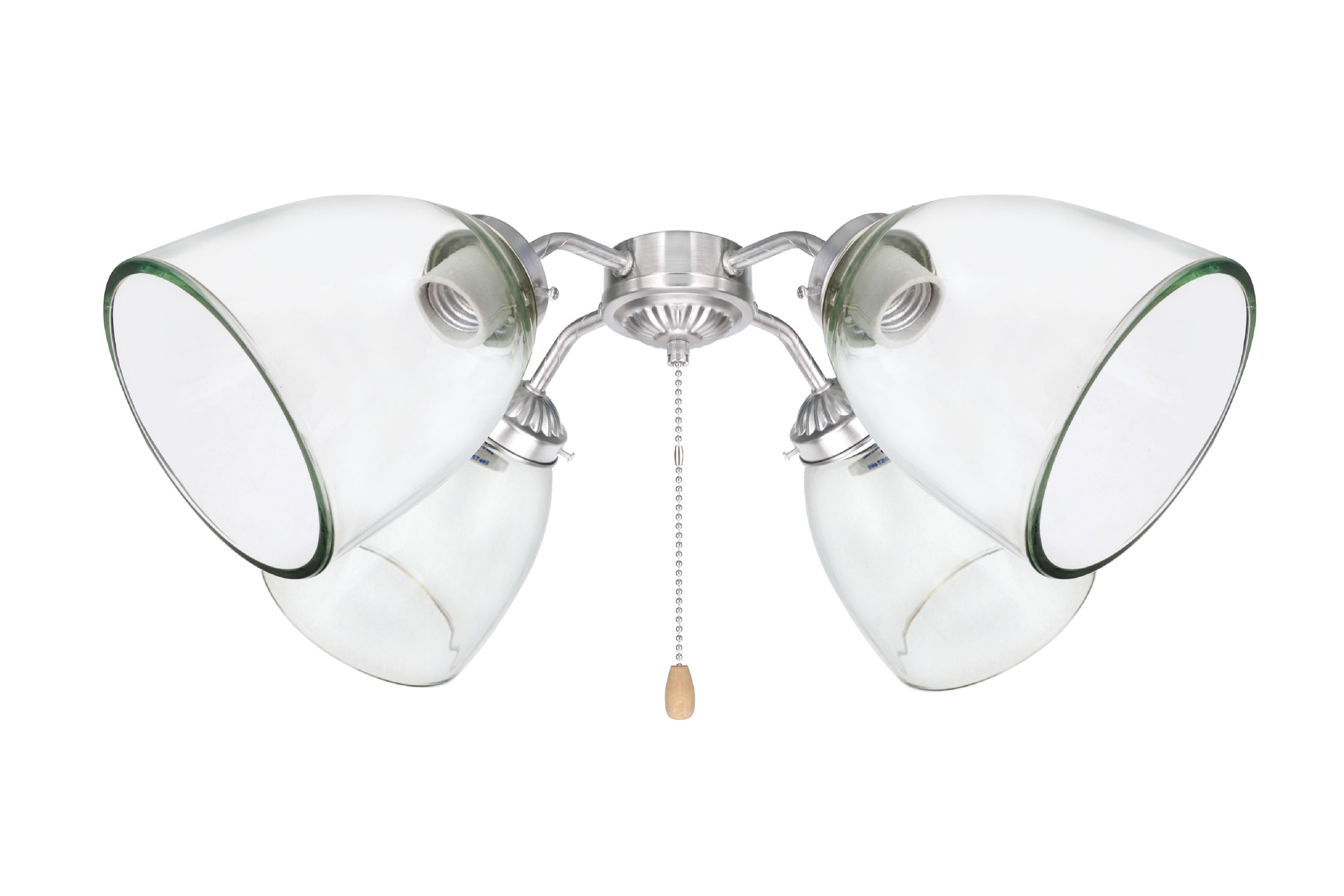 Rosalind Wheeler 5.5" H Glass Empire Ceiling Fan Fitter Shade ( Screw ...