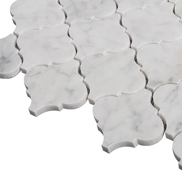 SB TILE AND STONE 3" x 3" Natural Stone Arabesque Wall & Floor Tile ...