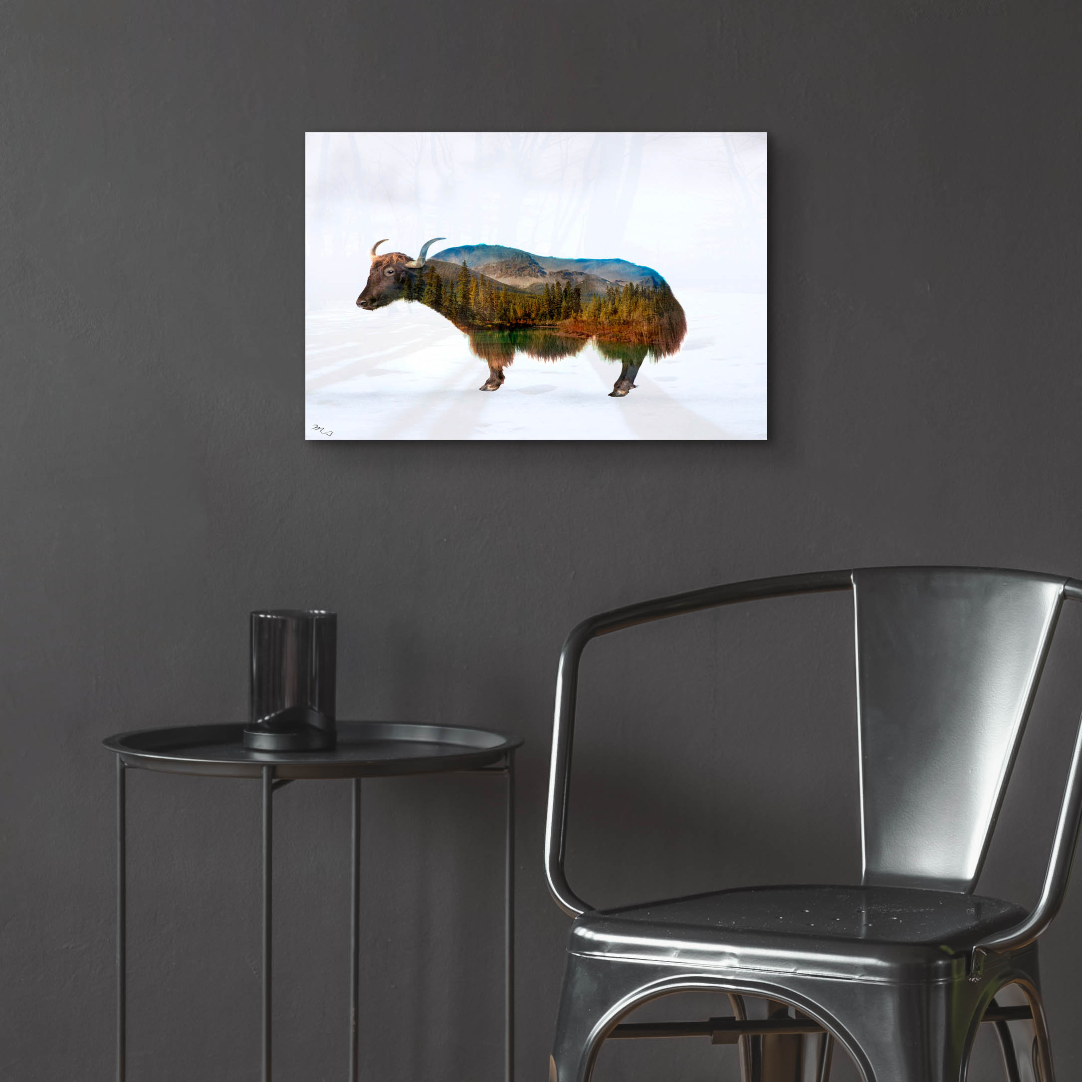Union Rustic 'Yak' by Mark Ashkenazi Acrylic Glass Wall Art | Wayfair