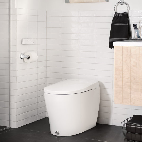 Moen 5-Series Electronic Toilet with Elongated Seat and Remote ...
