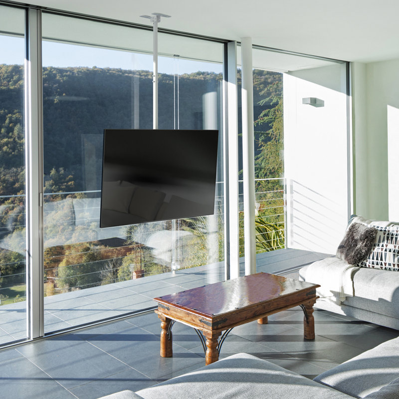 ONKRON White Ceiling Mount for TV for 32" - 80" TV Screen, Ceiling ...