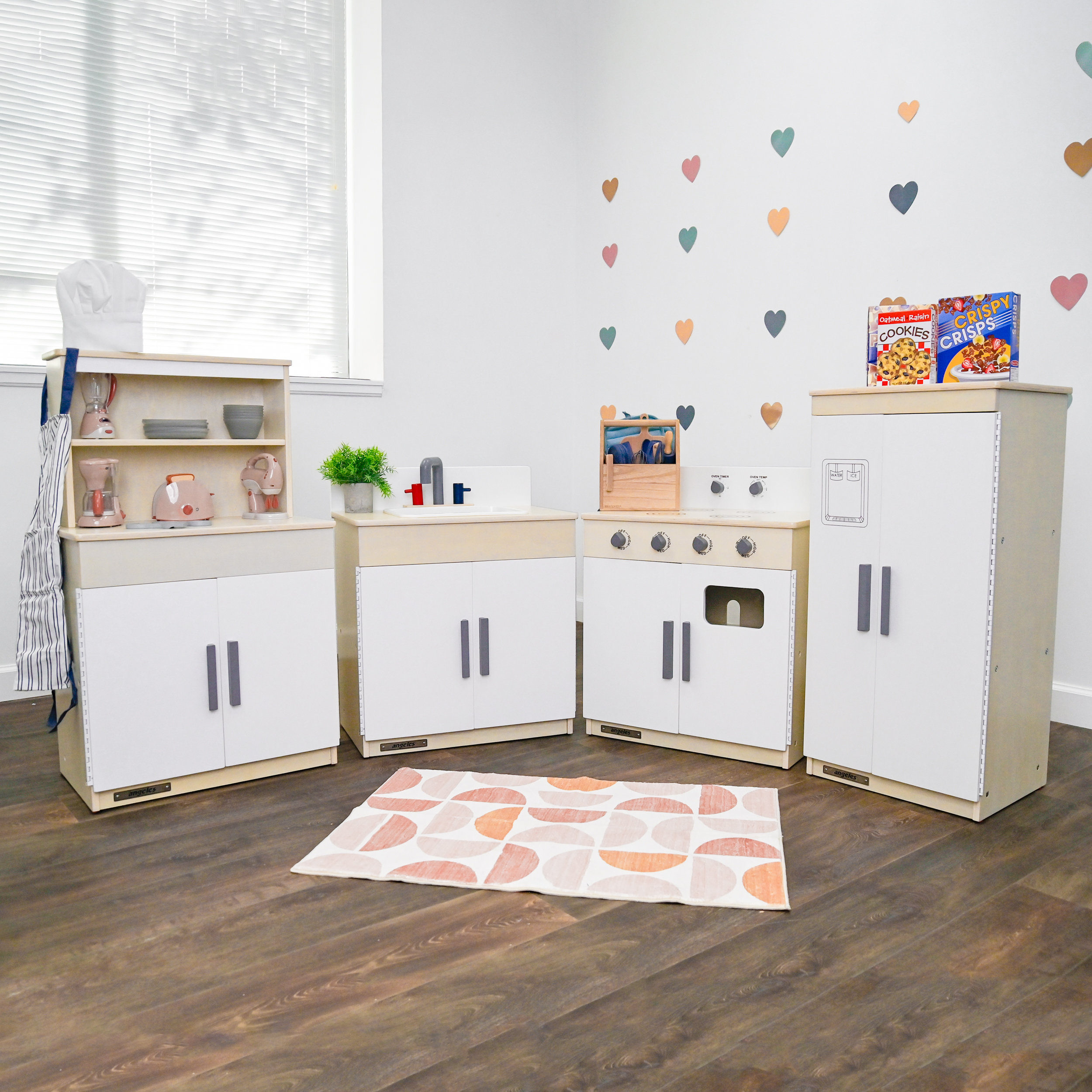 Angeles 4-Piece Complete Kitchen Set - Assembled | Wayfair