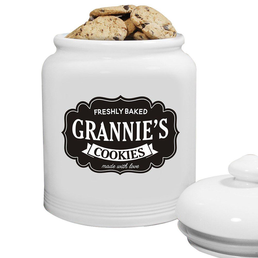 Gracie Oaks Farmhouse Made With Love Personalized Cookie Jar, 8 ...