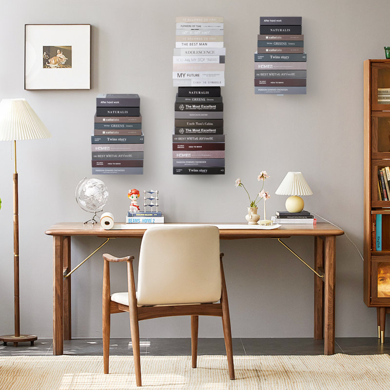 Ebern Designs Waldean Invisible Floating Bookshelf, Wall Mounted ...