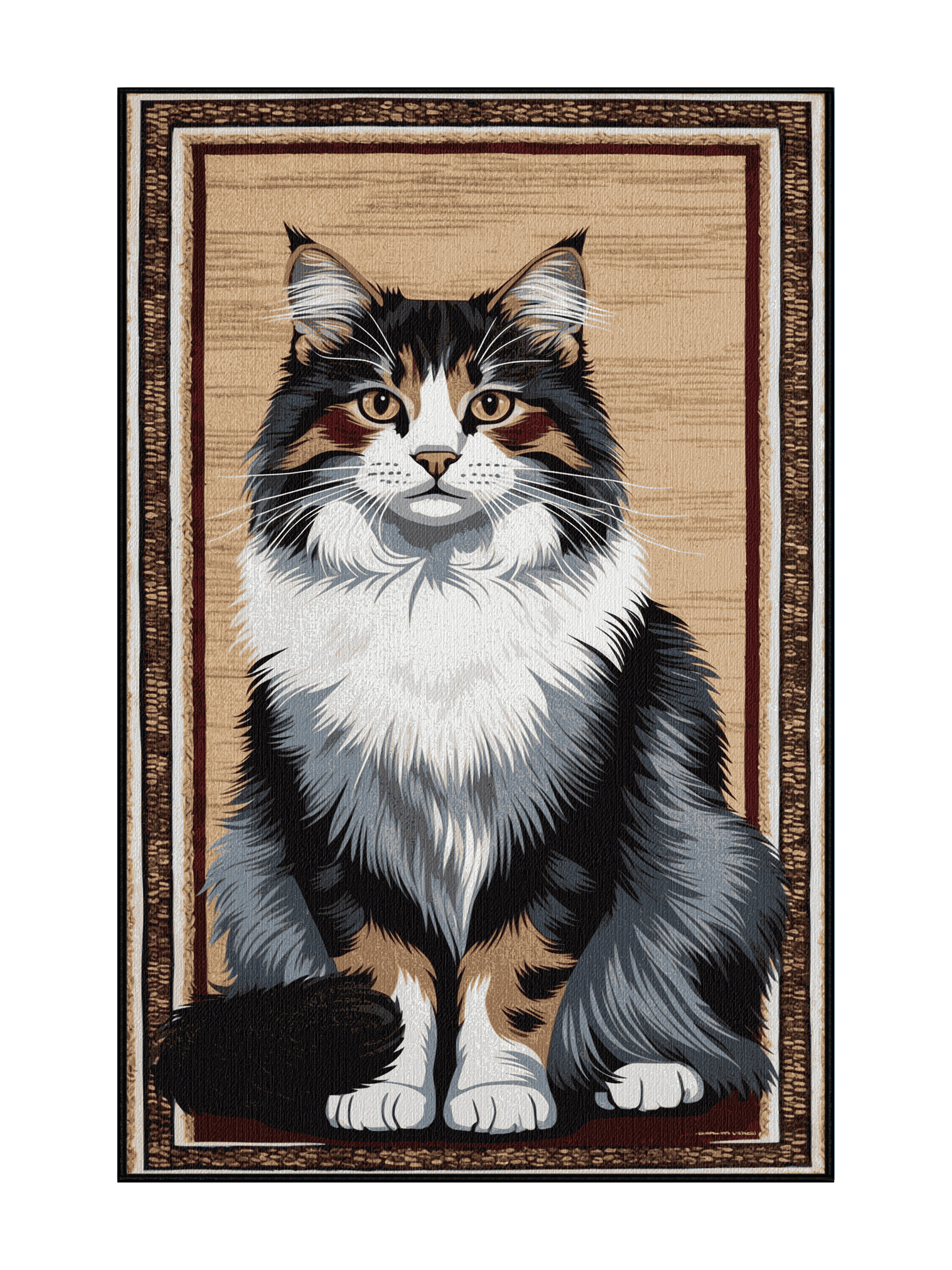 Corrigan Studio® Washable Norwegian Forest Cat Cats Area Rug | Wayfair