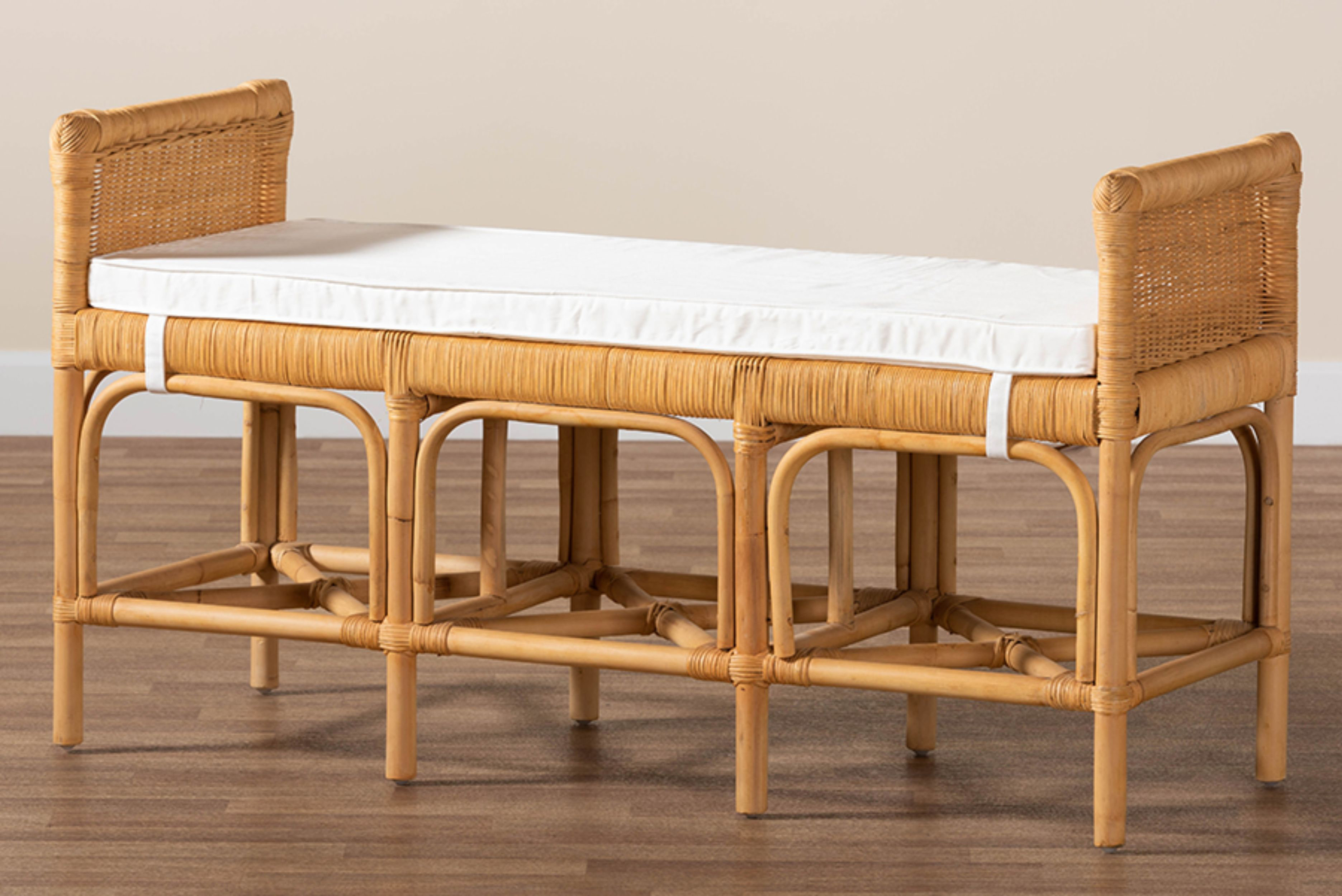 Bayou Breeze Carrafa Rattan Bench & Reviews | Wayfair