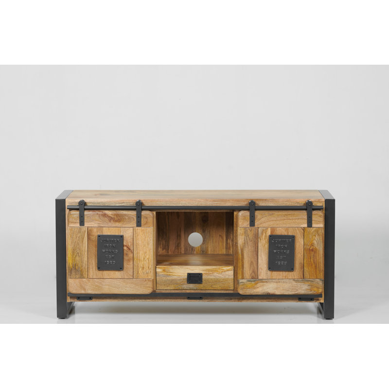 August Grove Everard Solid Wood TV Stand for TVs up to 55" | Wayfair.co.uk