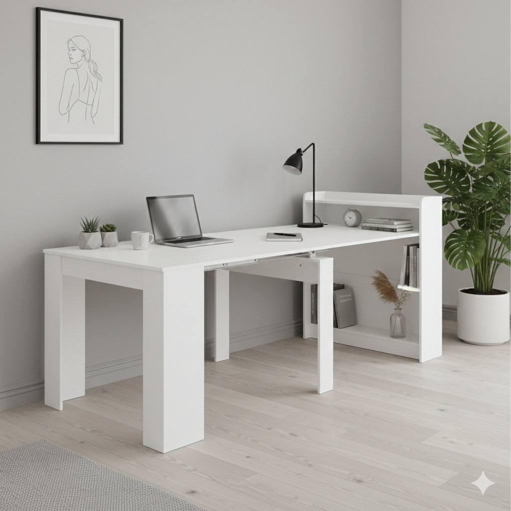 Wrought Studio™ Contemporary Expandable Dining Table With Integrated ...