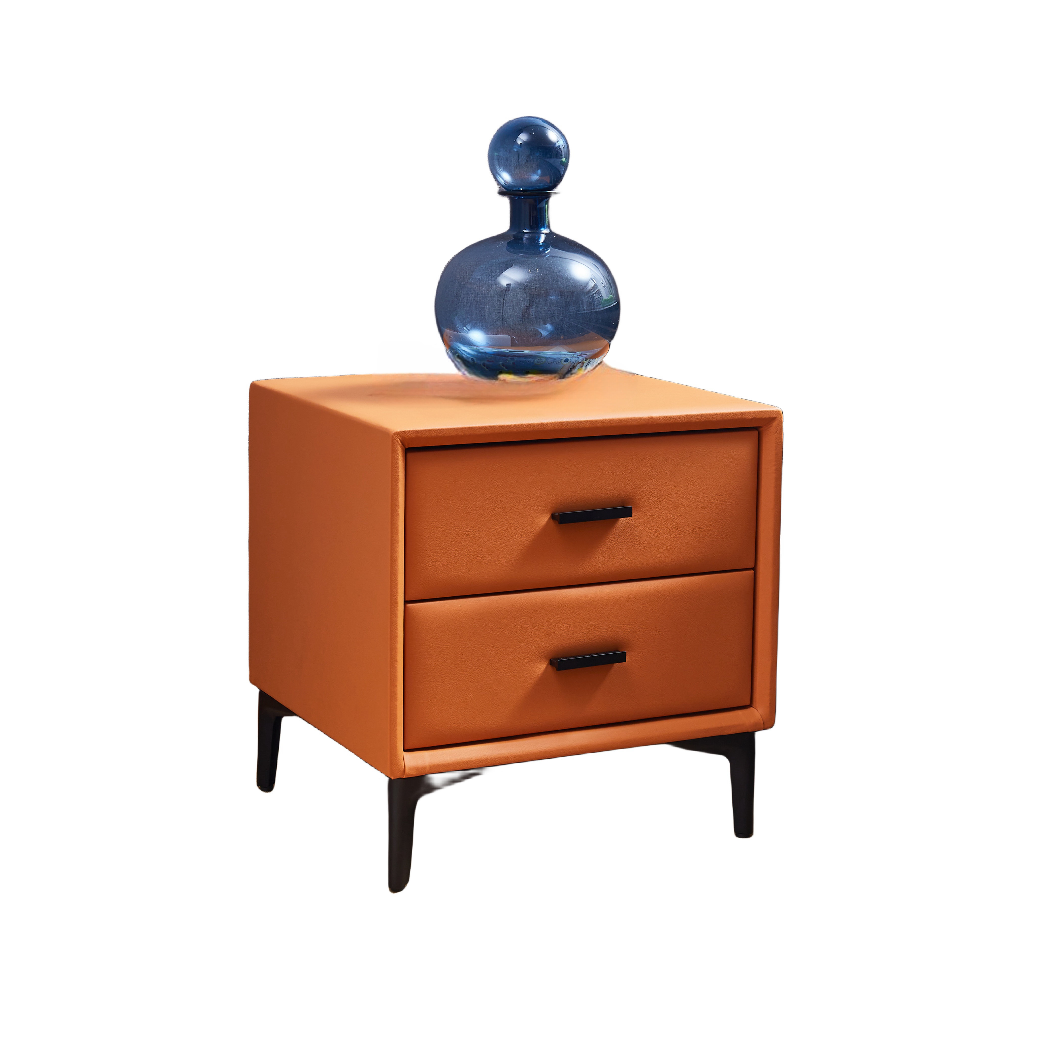 Ebern Designs Emidia Modern Nightstand with 2 Drawers, Night Stand with ...