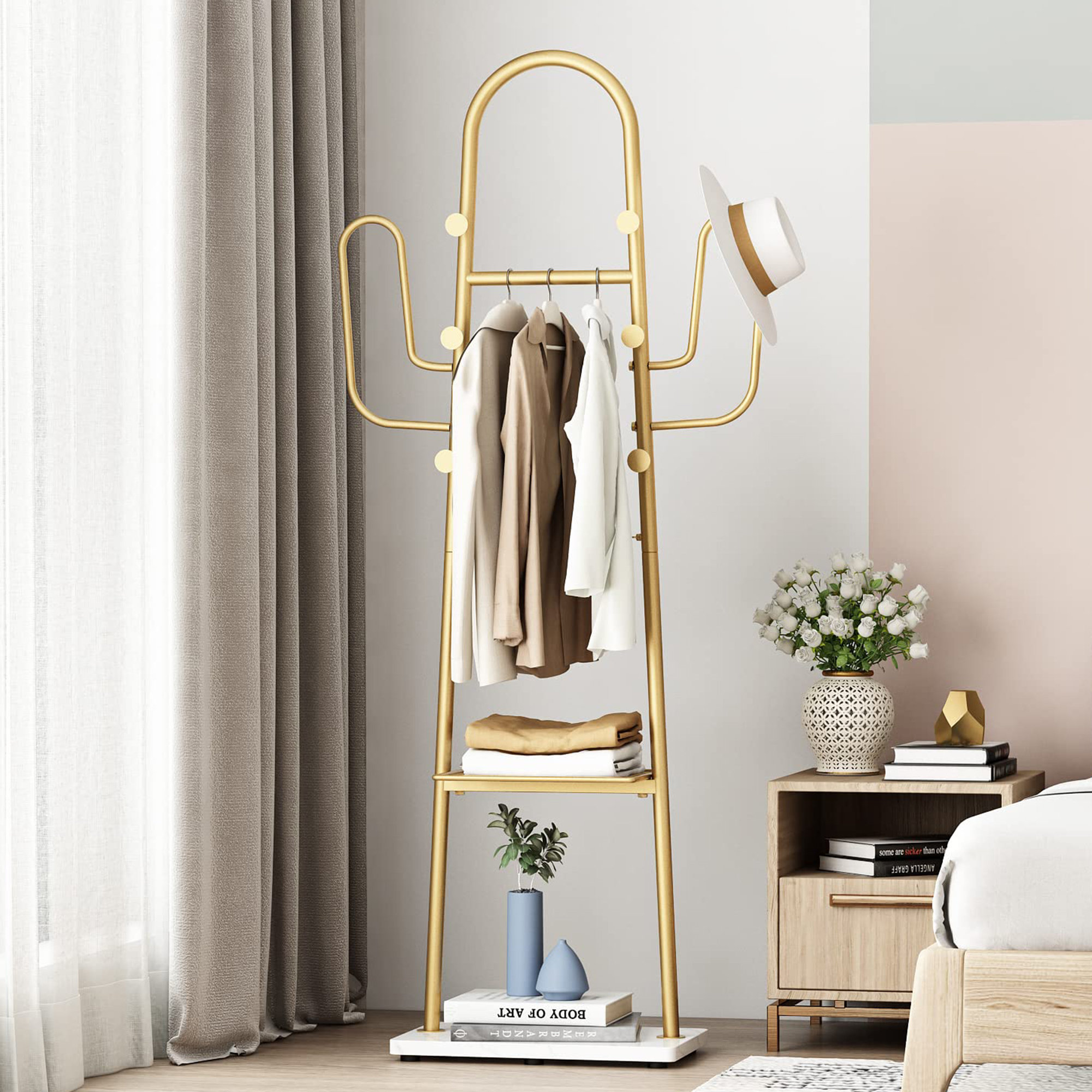 BINNBOX 19.8'' Metal Clothing Rack | Wayfair