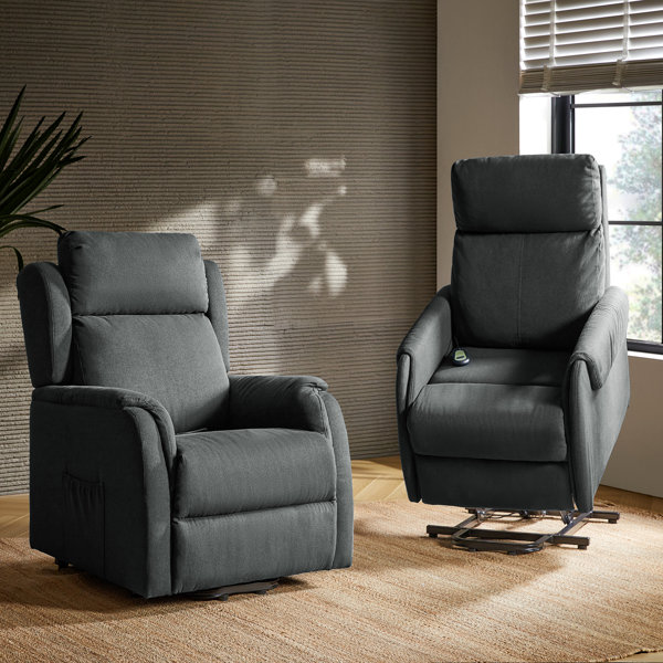 Wade Logan® Morin 26" Wide Lift Assist Power Recliner (Set of 2 ...