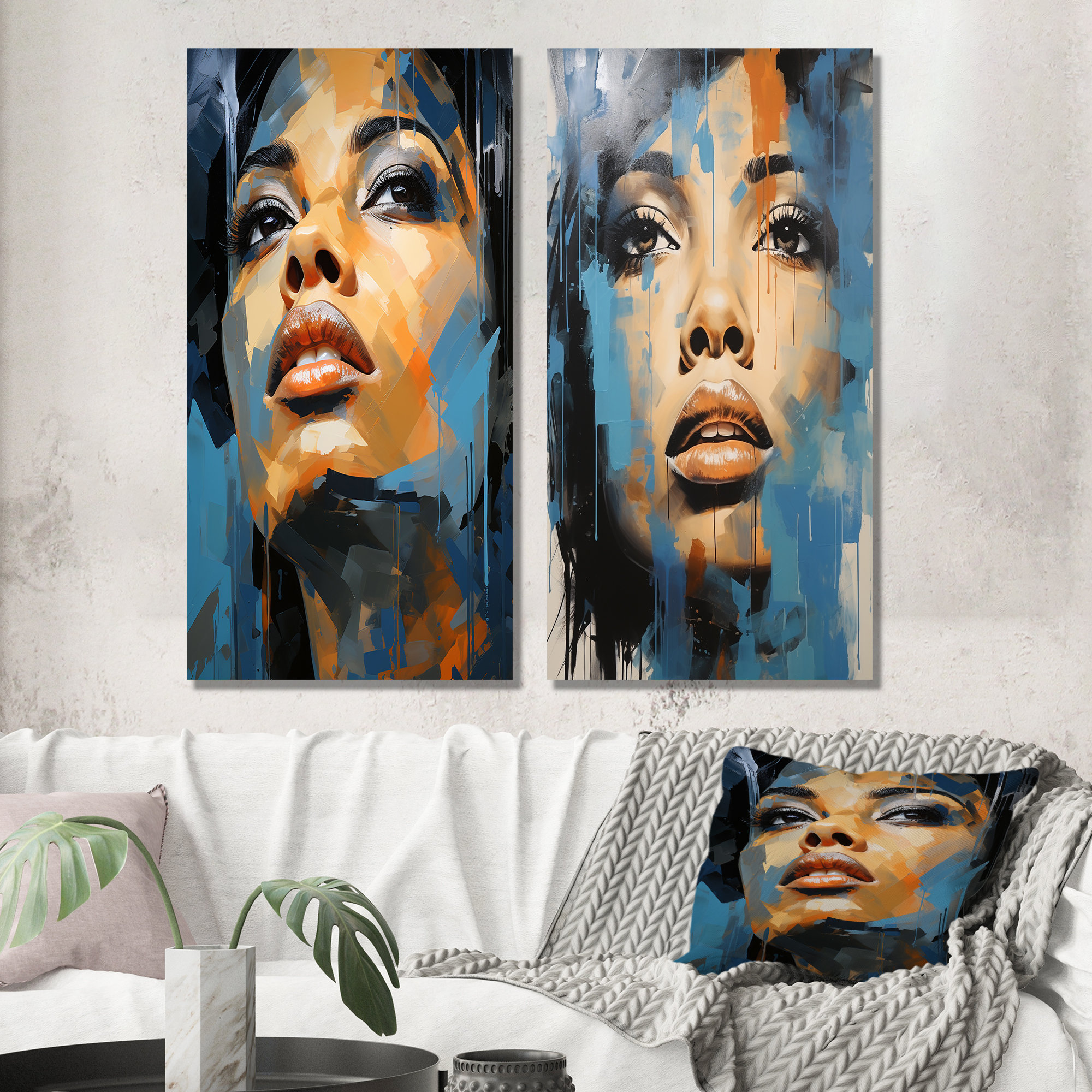 Lark Manor™ Azure Aaliyah Portrait - Celebrity Wall Decor Set Of 2 ...