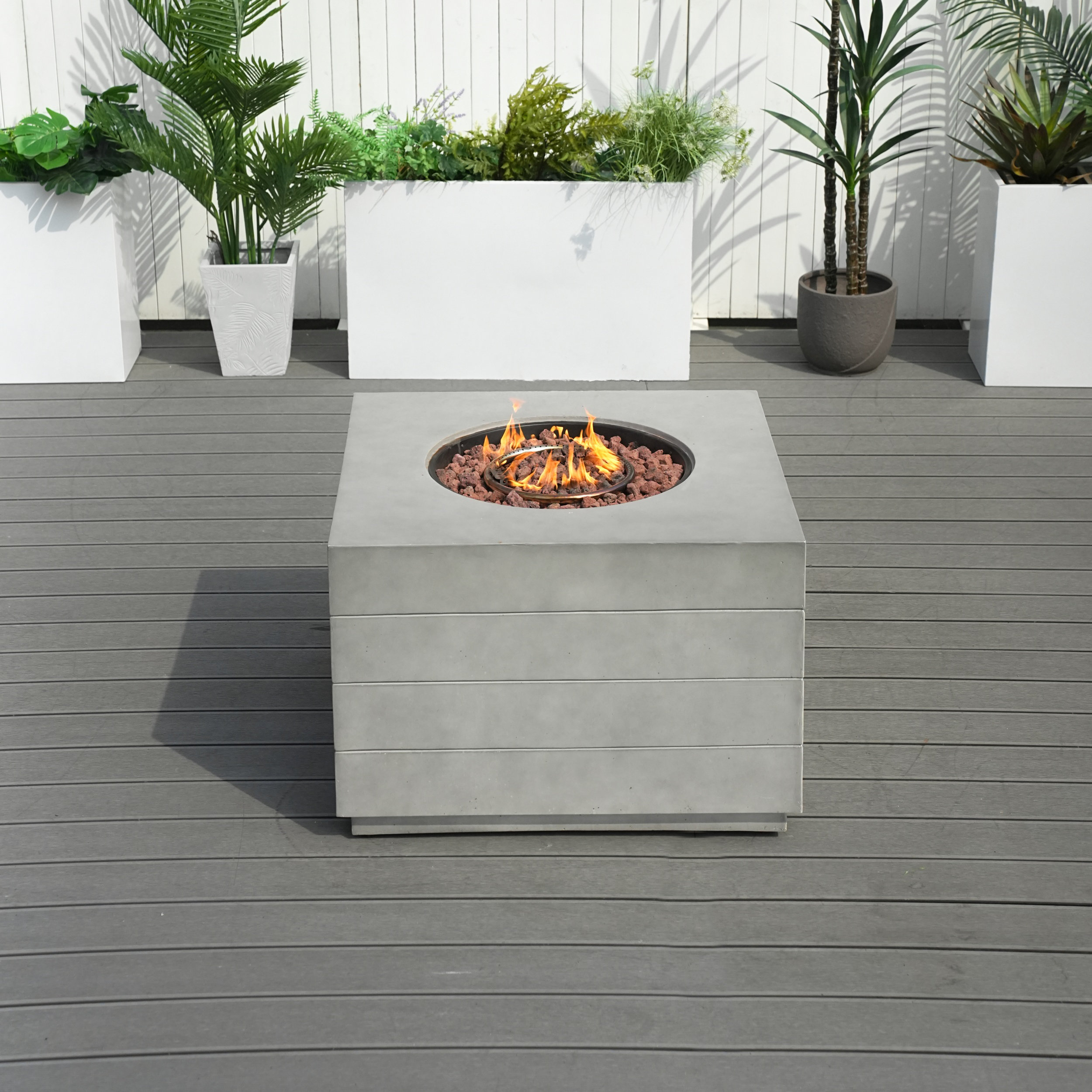 Latitude Run® Allecia 24.8'' H x 34.5'' W Magnesium Oxide Propane ...