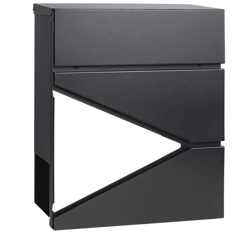 ZILNOX Steel Wall Mount Mailboxes with Keys, Outdoor Mail Box,14 3/10 ...