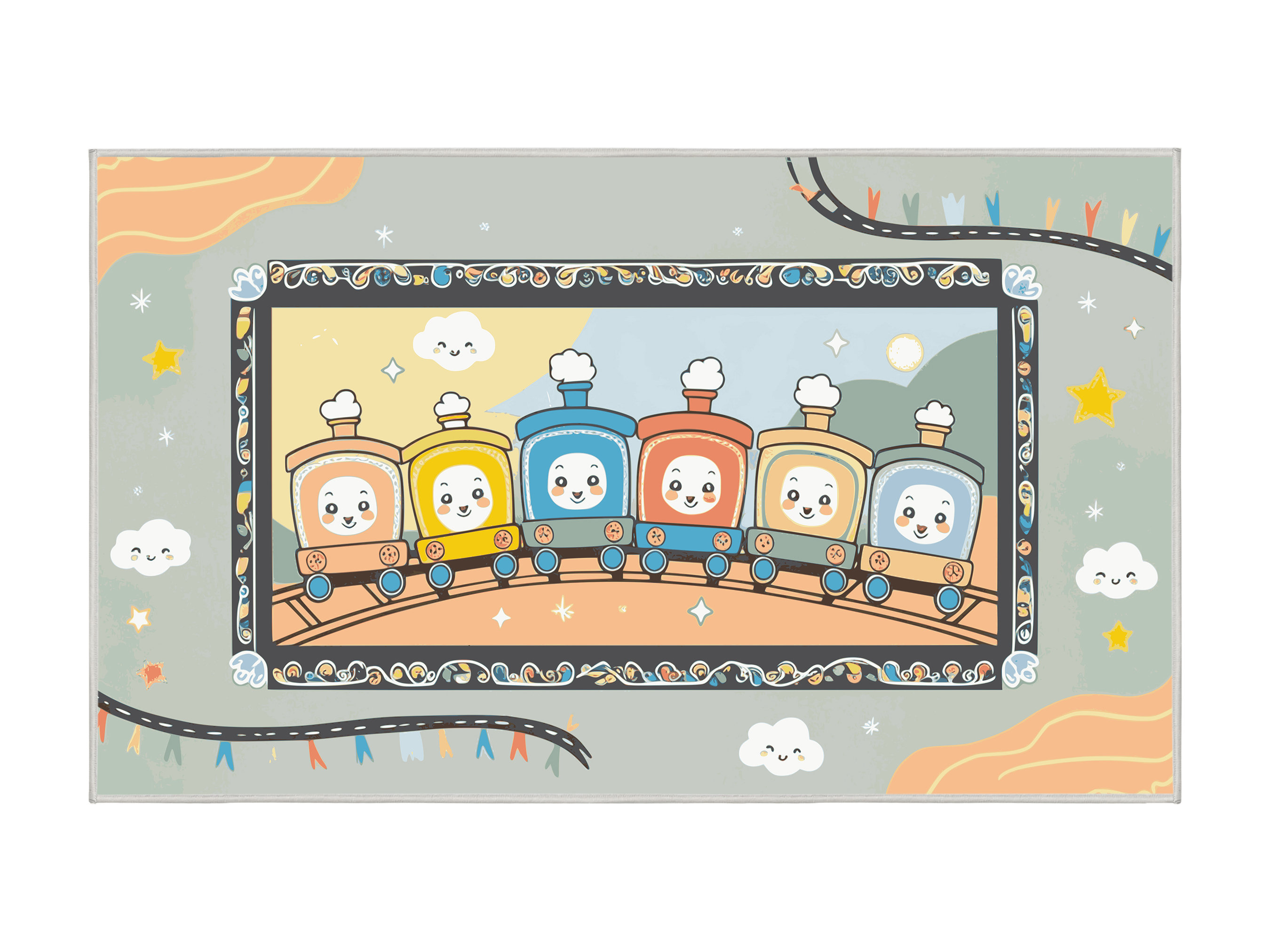 Zoomie Kids Cars Plane Train Kids Rug - Wayfair Canada