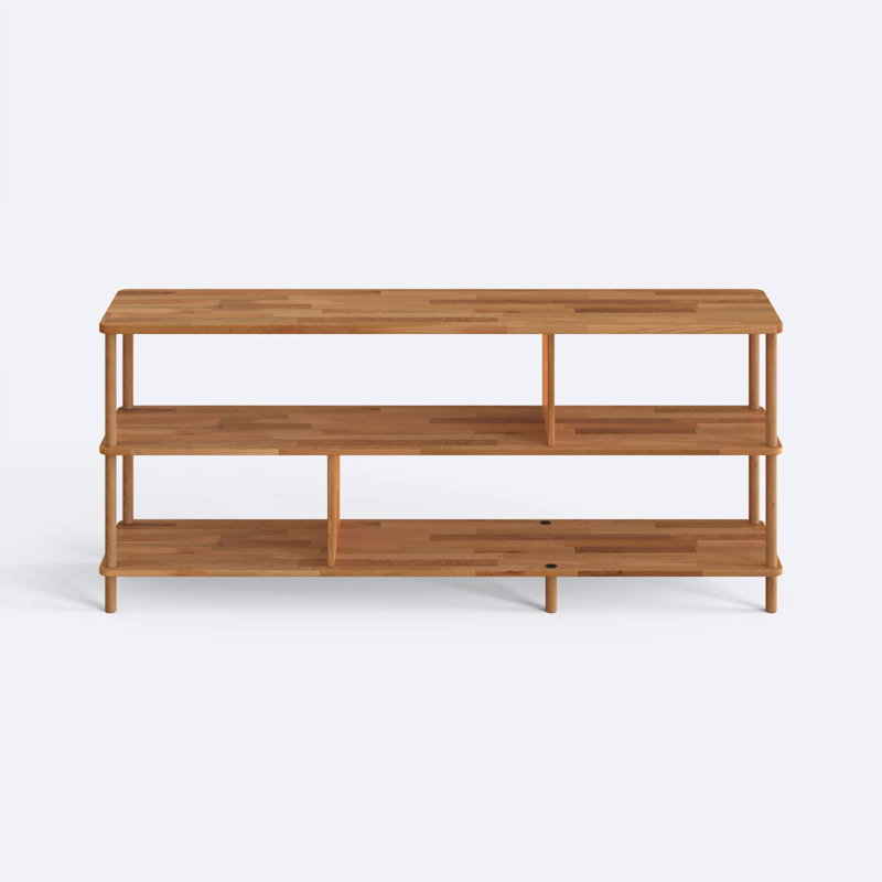Demontha Solid Wood Short Bookcase | Wayfair