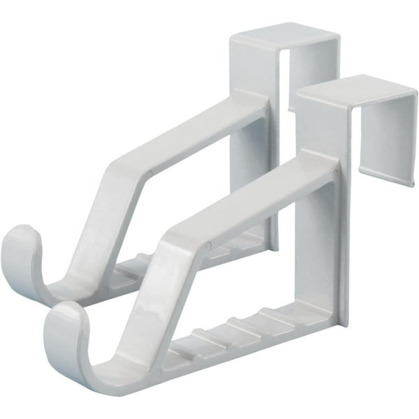 Textiles Hub 2 Pack Over The Door Hooks For Hangers - Strong White ...
