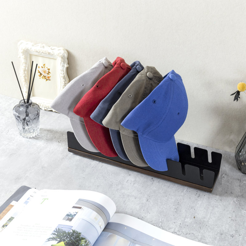 17 Stories 8 Slot Tabletop Hat Storage Rack Organizer | Wayfair