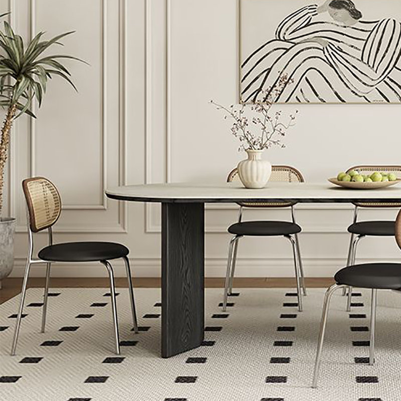 ASS Comfort Zone Oval Dining Table with Arched Legs | Wayfair