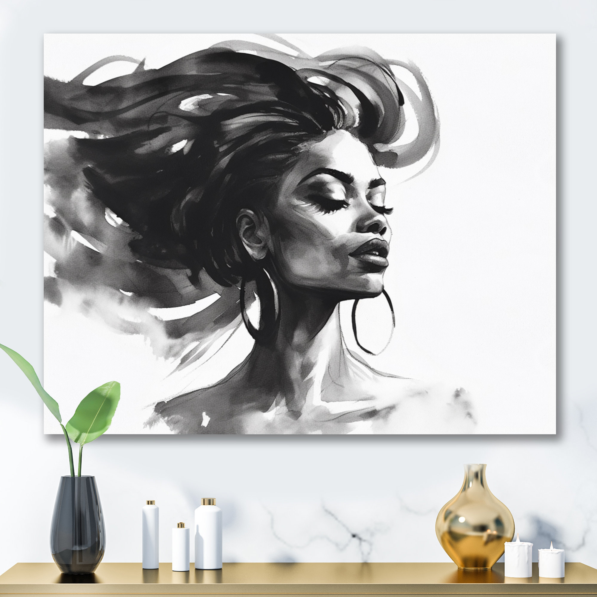 Mercer41 African American Pierce Woman IV - Portrait Wall Art Prints ...
