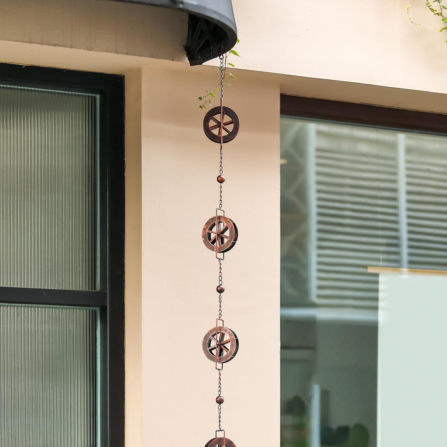 Arlmont & Co. 5.7 FT Water Wheel Rain Chains - Wayfair Canada