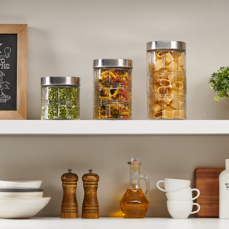 Prep & Savour Round 3 Piece Kitchen Canister Set - Wayfair Canada