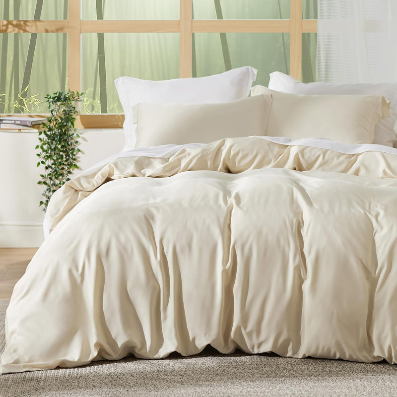 Bedsure Cooling Duvet Cover Set of Rayon Derived from Bamboo | Wayfair