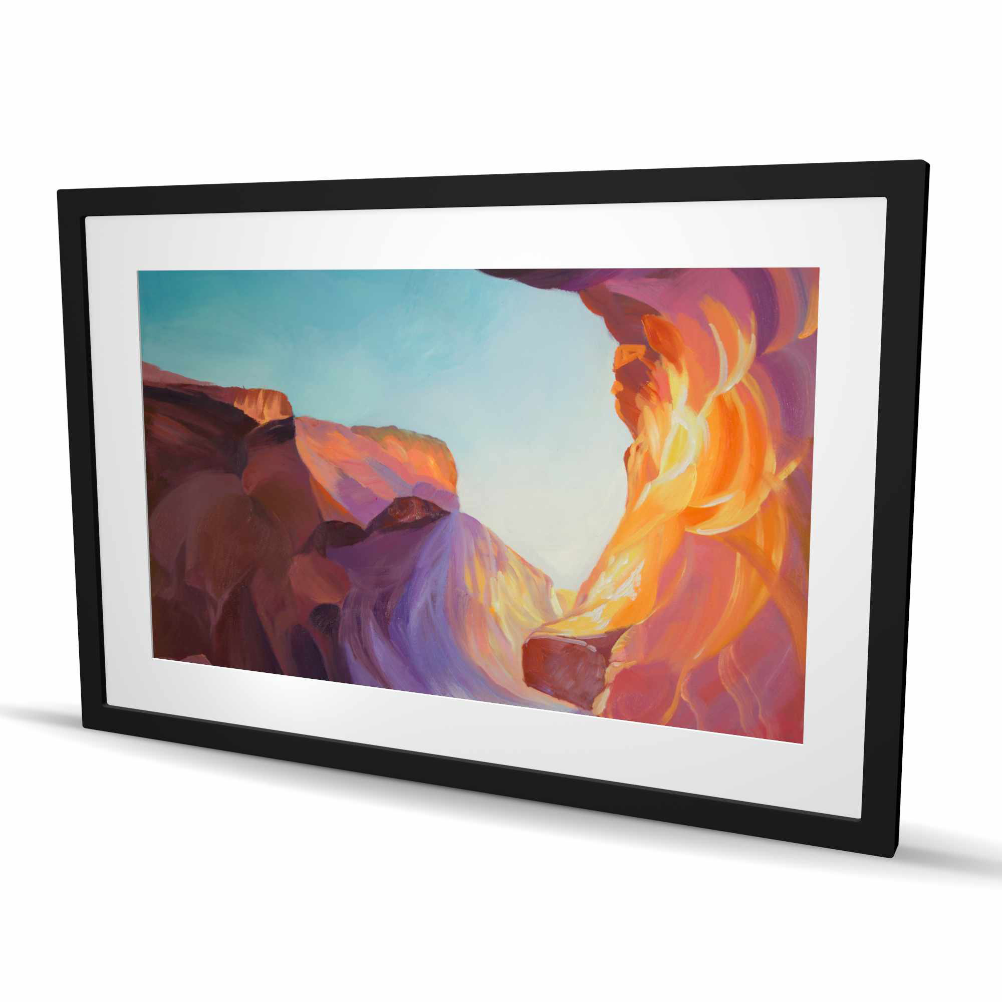 Lark Manor™ Antelope Canyon - Purple Framed Matted Print for Home Decor ...