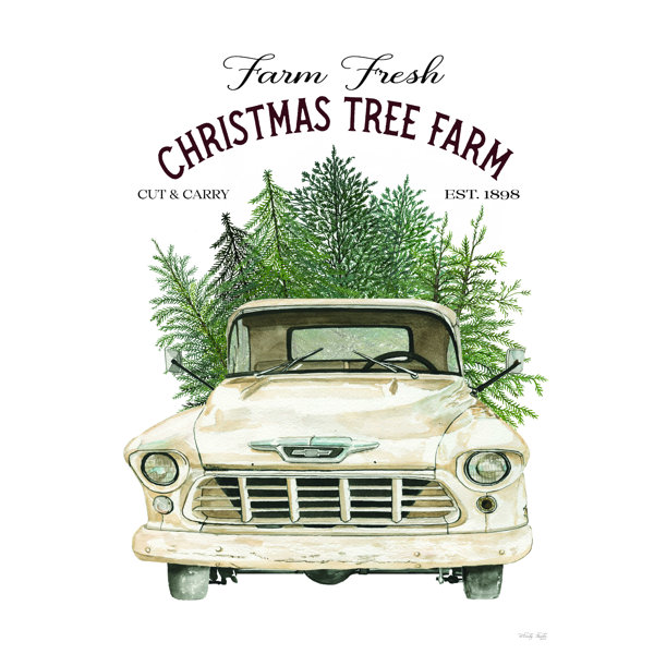 The Holiday Aisle® Christmas Tree Farm by Cindy Jacobs - Wrapped Canvas ...