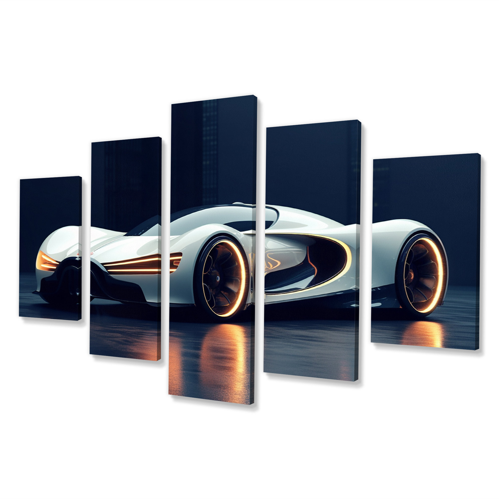 Design Art Futuristic Bugatti Sports Car I - Cars Race Car Canvas Art ...