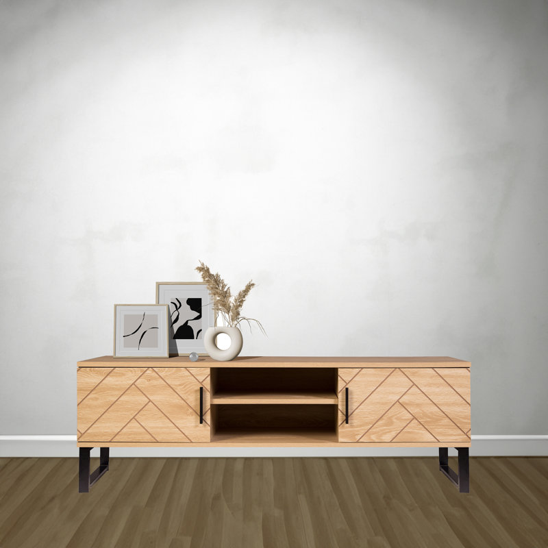 Union Rustic Kulaga 47'' W Storage Credenza with Fireplace Included ...