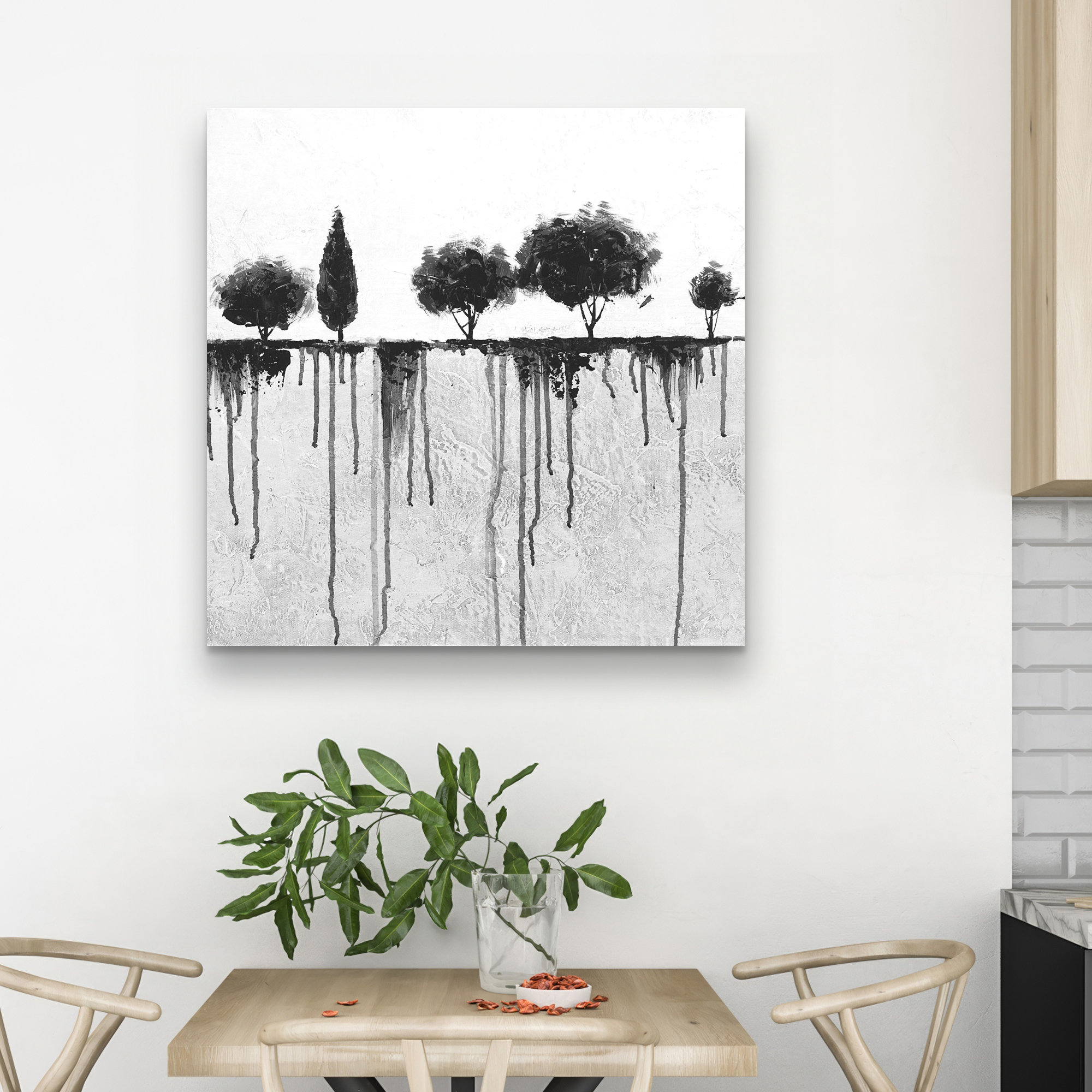 Begin Edition International Inc. Ink bleeding trees - 32"x32" art on ...