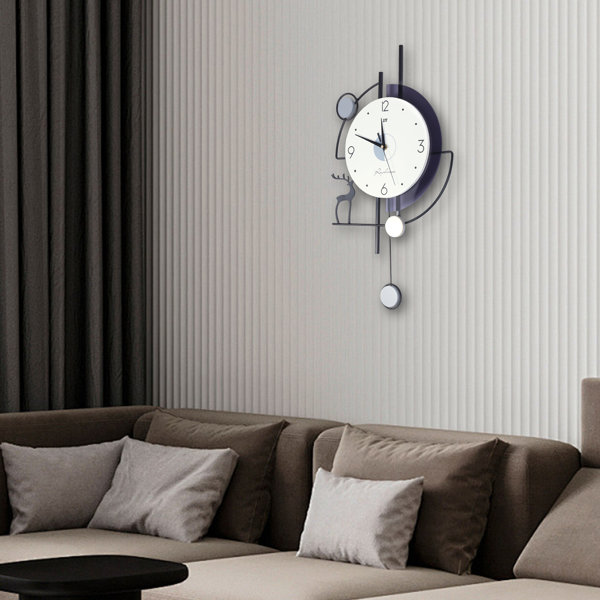 Wrought Studio Jayzon Metal Wall Clock | Wayfair