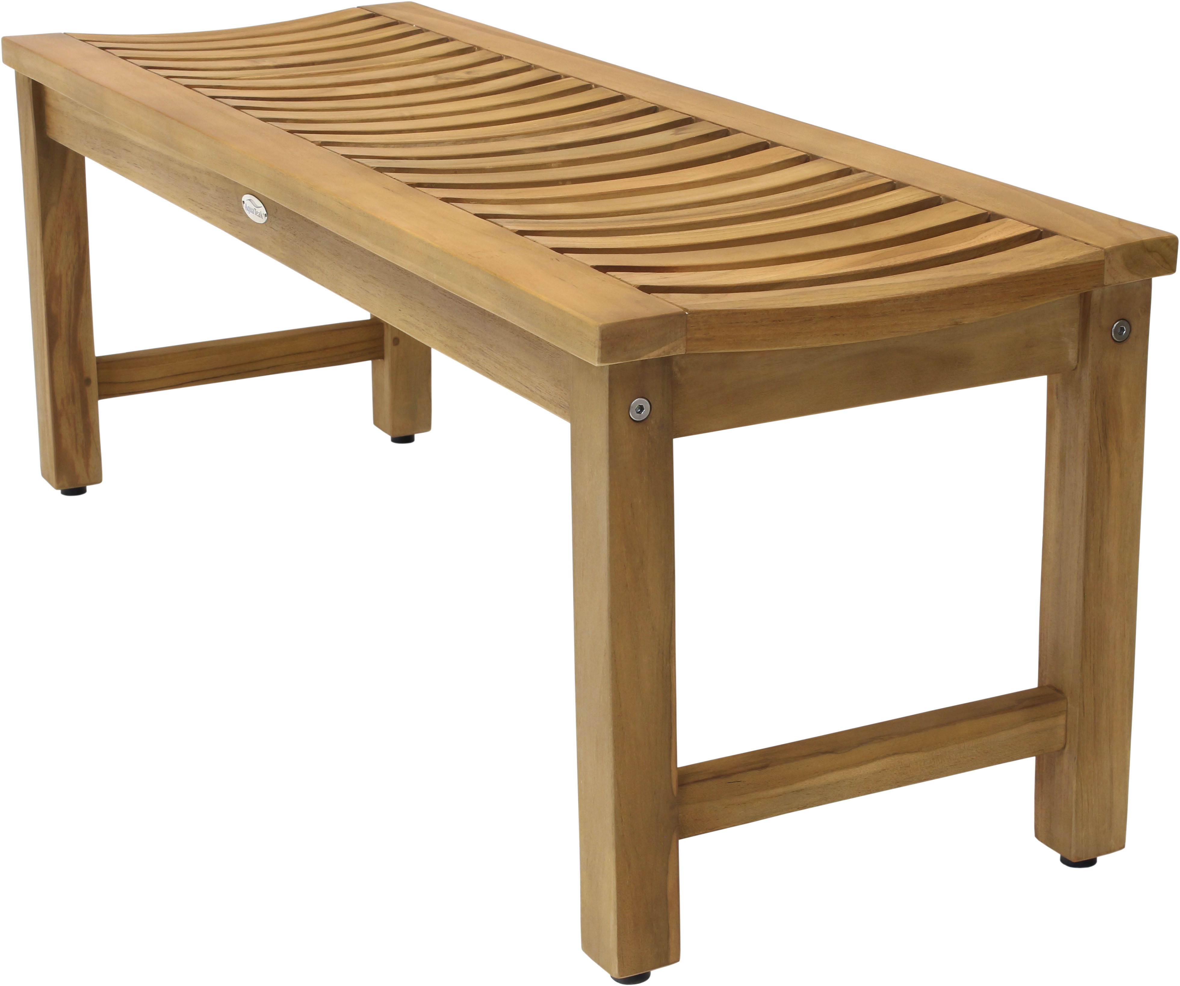 Aqua Teak Wood Outdoor Bench & Reviews | Wayfair