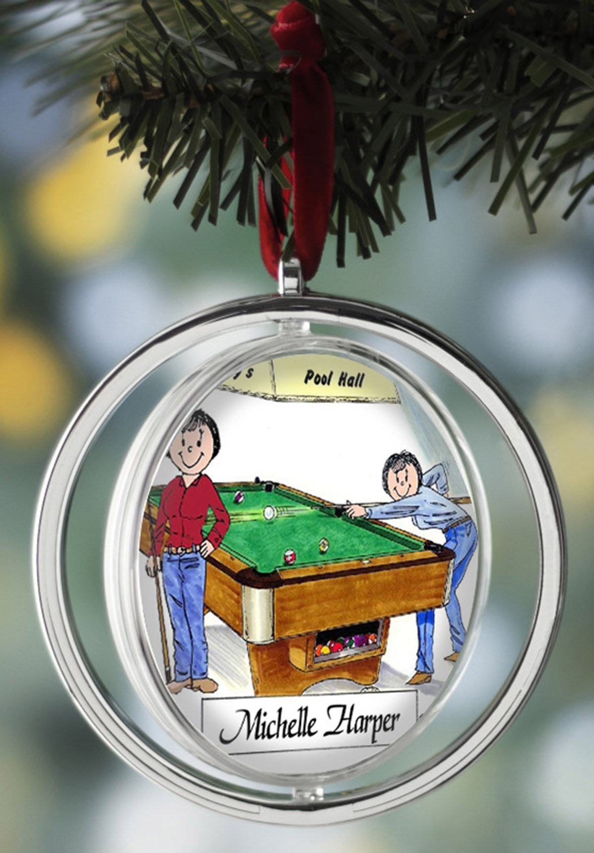 Printed Perfection Personalized Billiards, Pool Player - Female ...