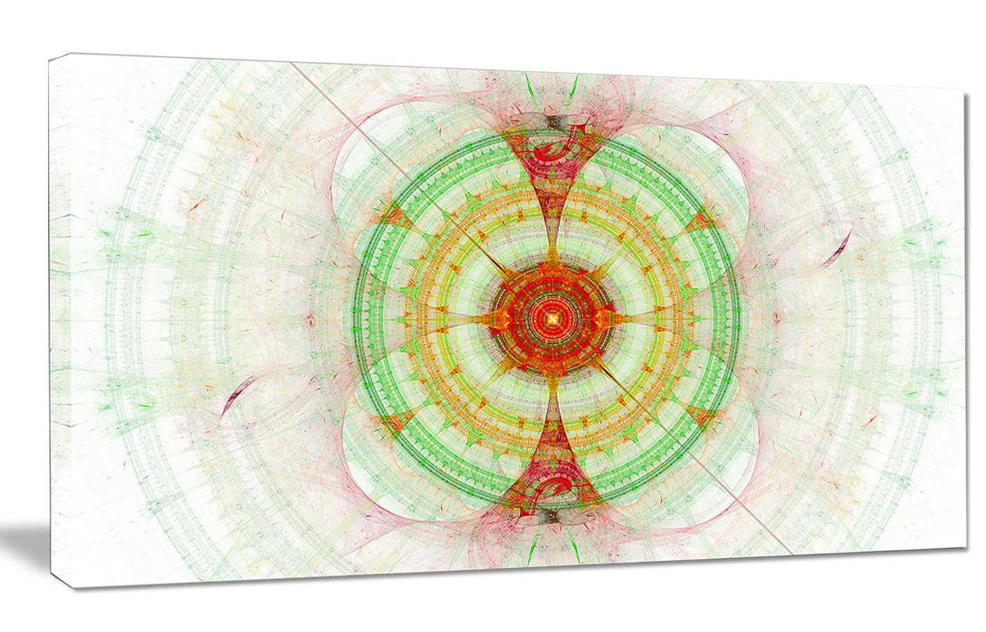 Design Art 'Cabalistic Fractal Green Sphere' Graphic Art on Wrapped ...