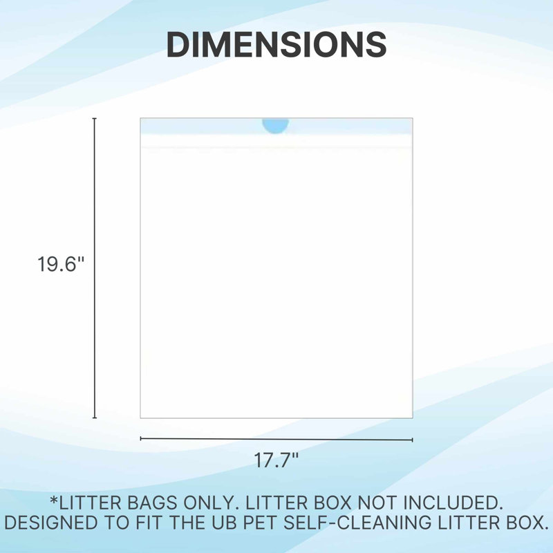 The Refined Feline Plastic Disposable Litter Box Liner | Wayfair