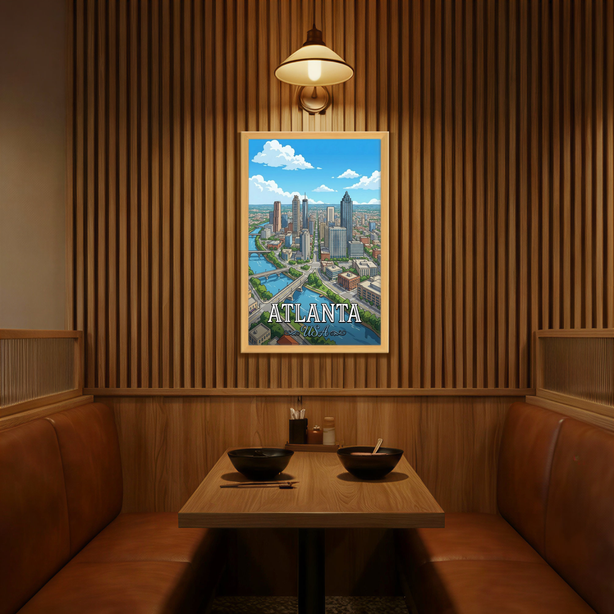 George Oliver Scenic & Cityscapes Atlanta Cityscape Skyline River View ...