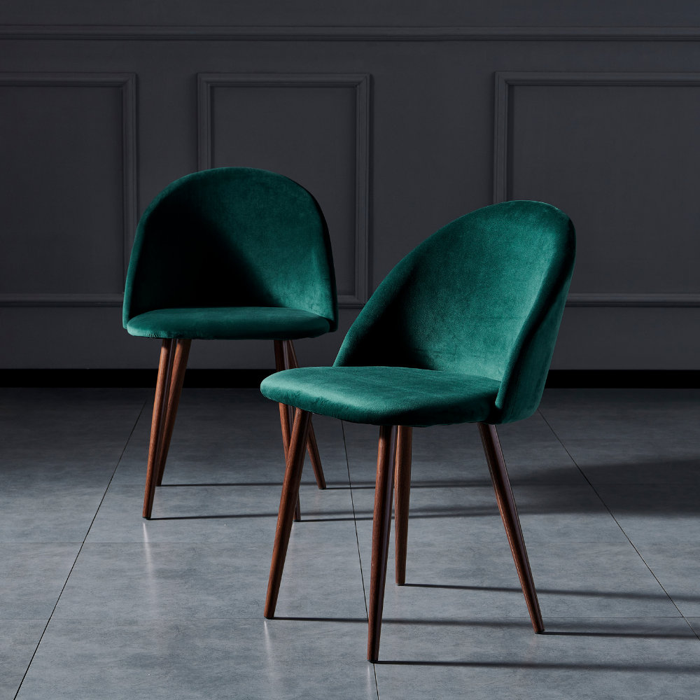 IDSOnlineCorp Velvet Upholstered Side Chair & Reviews | Wayfair