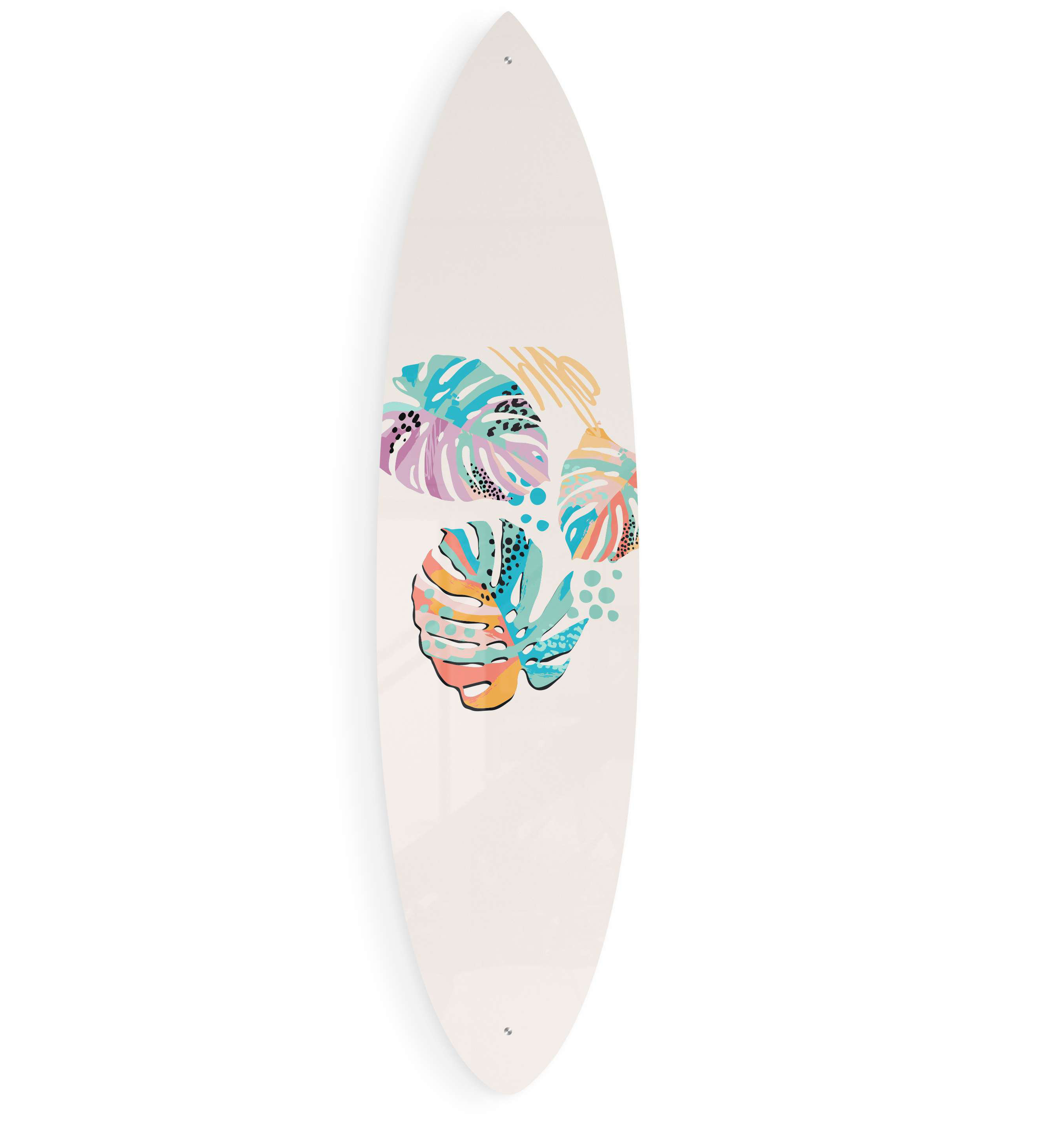 UniQstiQ Monstera Leaves Acrylic Surfboard Wall Art - Wayfair Canada