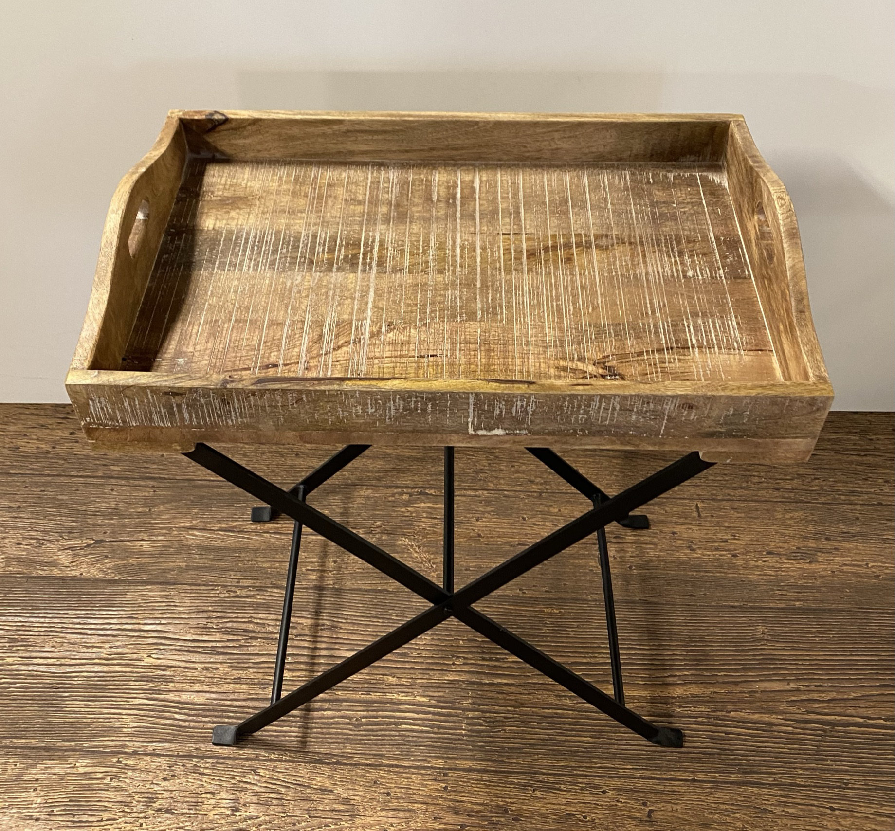 HomeRoots Modern Farmhouse Literal Tray Table | Wayfair