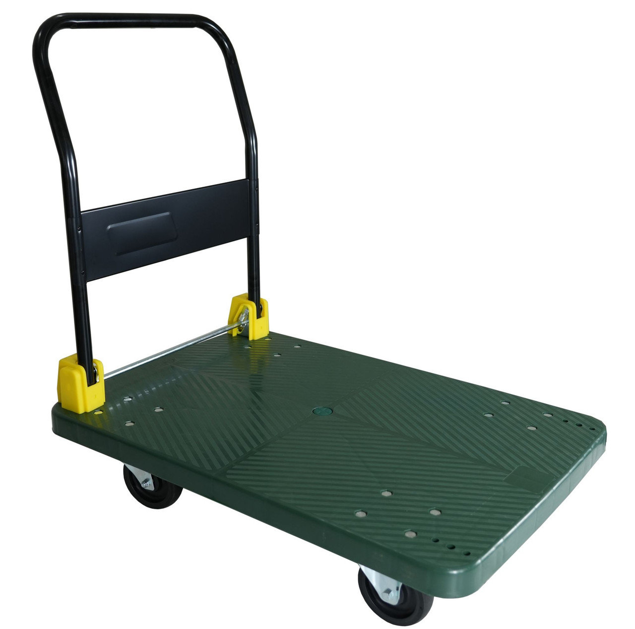 IRHOMA Foldable Platform Push Hand Truck 880 Lbs Capacity with 2 Swivel ...