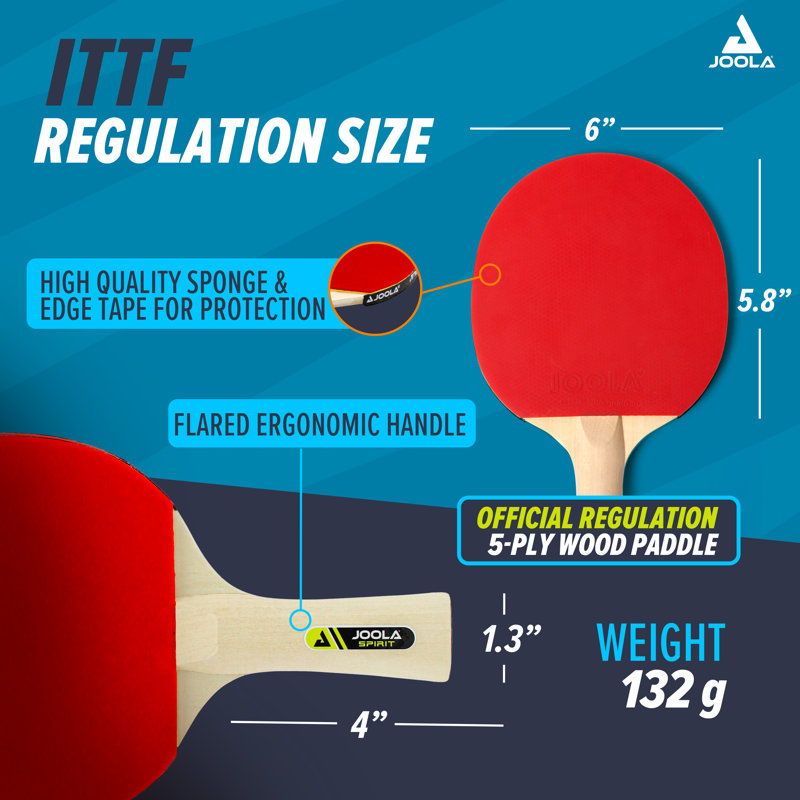 Joola USA Joola Family Premium Table Tennis Set - 4 Ping Pong Paddles ...