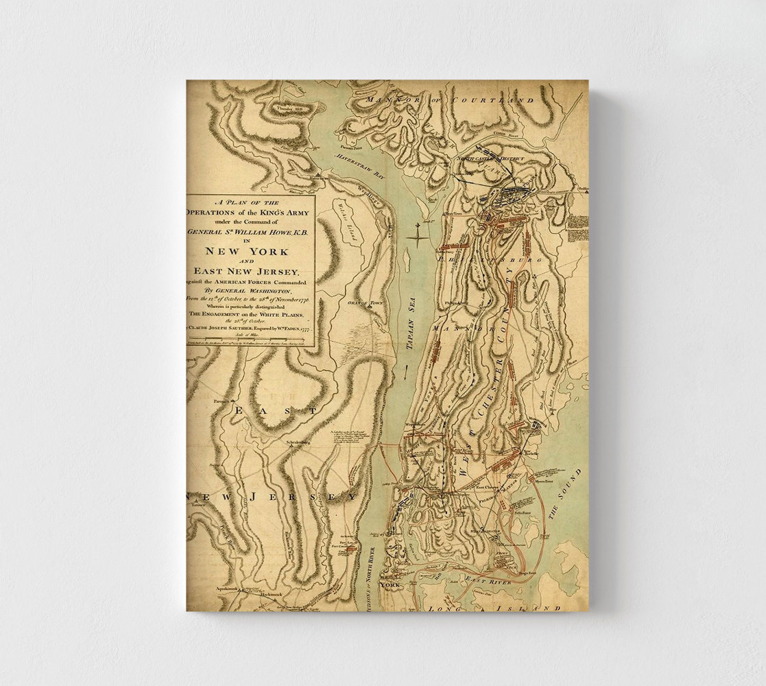 WeFrameArt Conflict In New Jersey 1776, US History Poster, Rustic US ...