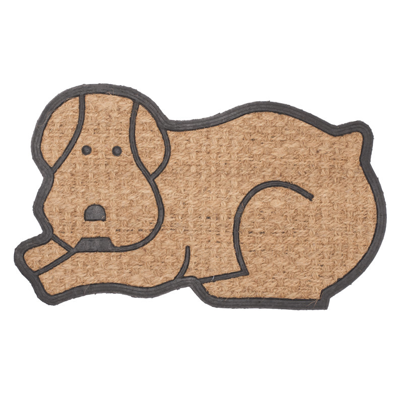 Winston Porter Aponi Dog 29 in. x 17 in. Outdoor Door Mat & Reviews ...
