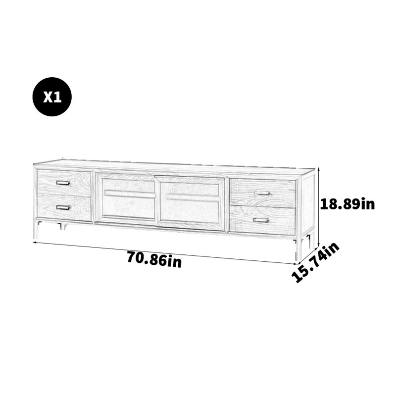 moonlight design Modern simple TV cabinet | Wayfair