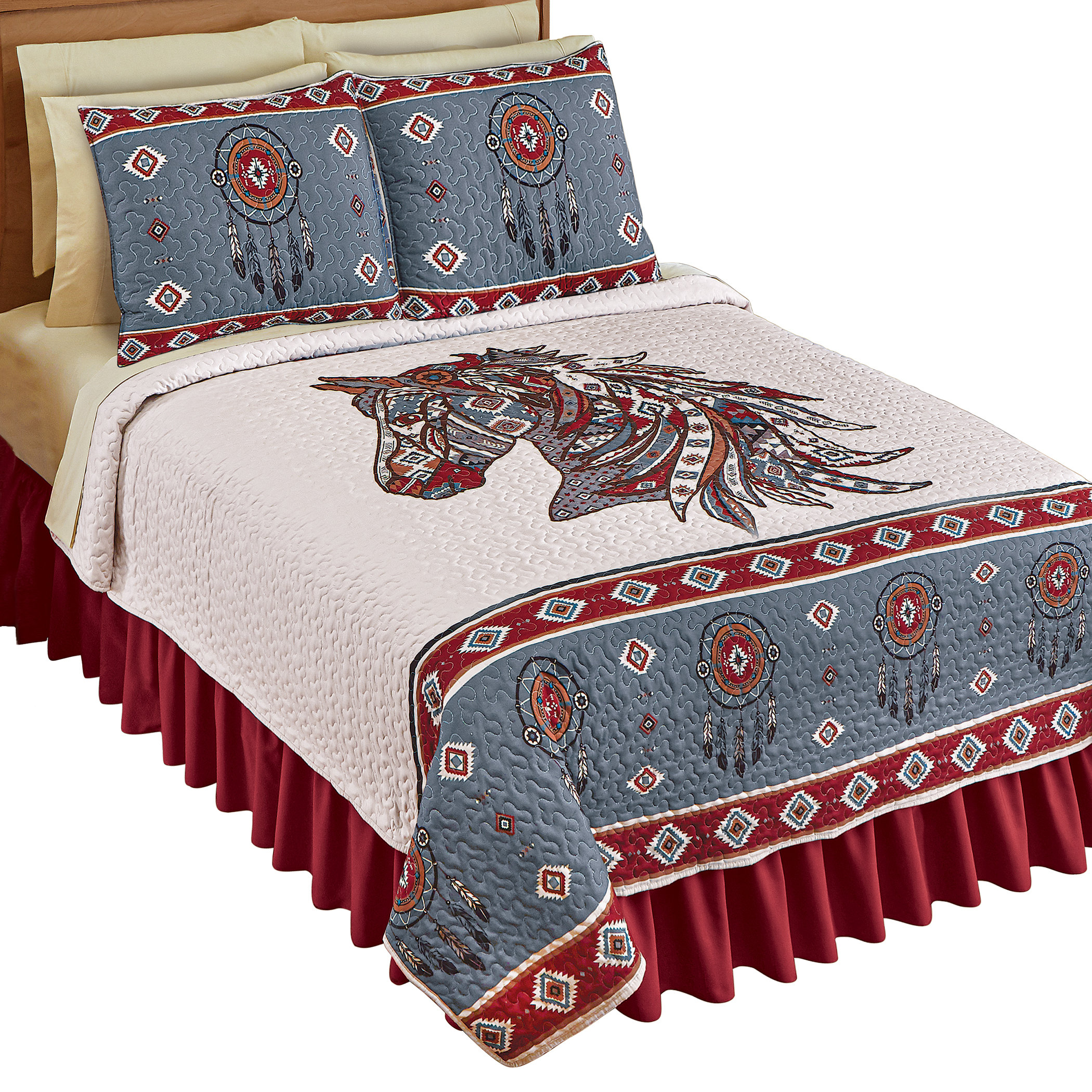 Winston Brands Multicolor Microfiber Quilt | Wayfair