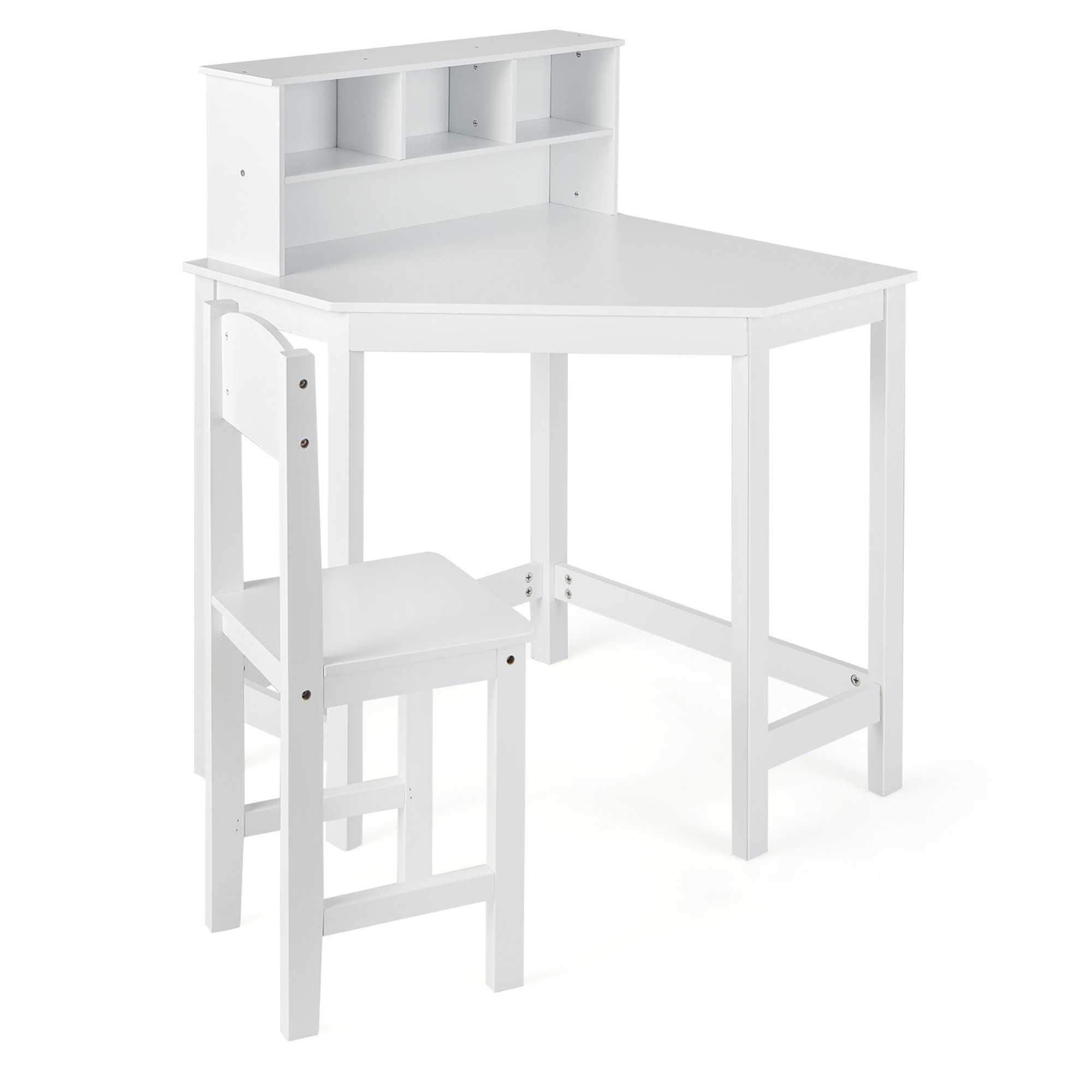Isabelle & Max™ Vizzapu Corner Desk with Hutch | Wayfair
