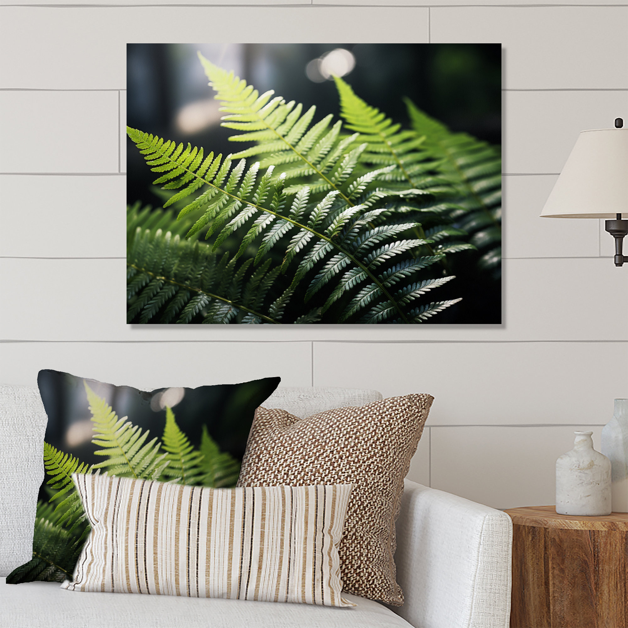 Ebern Designs Ferns Close Up Photo I - Floral Metal Wall Art Living ...